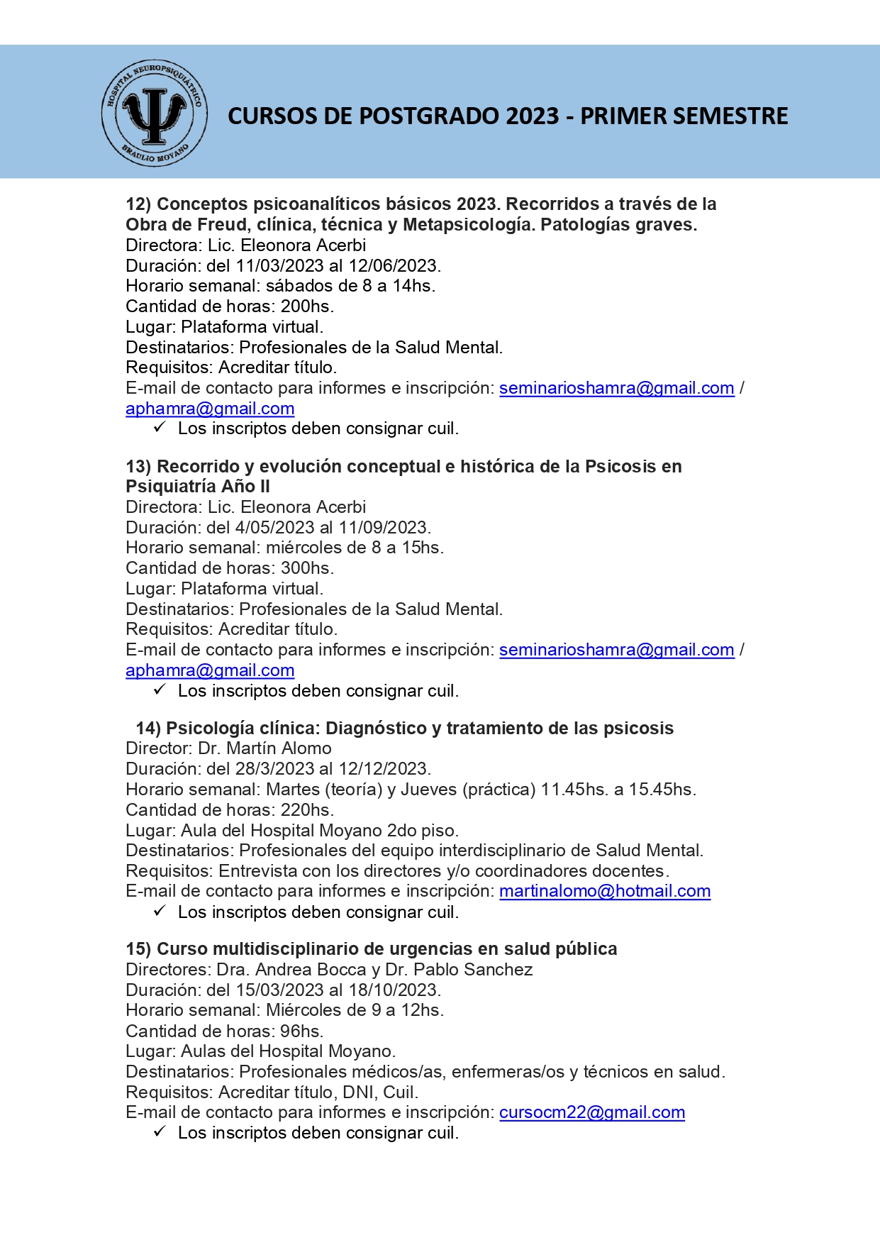 Cursos de postgrado | Buenos Aires Ciudad - Gobierno de la Ciudad Autónoma de Buenos Aires